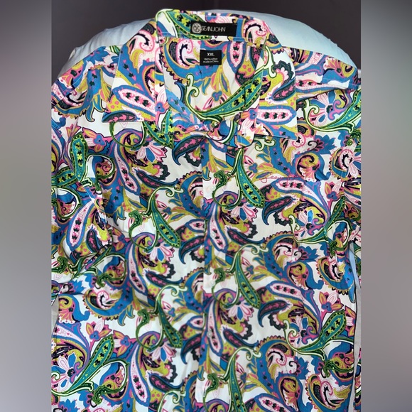 Sean John | Shirts | Sean John Bold Floral Groovy Paisley Pattern ...